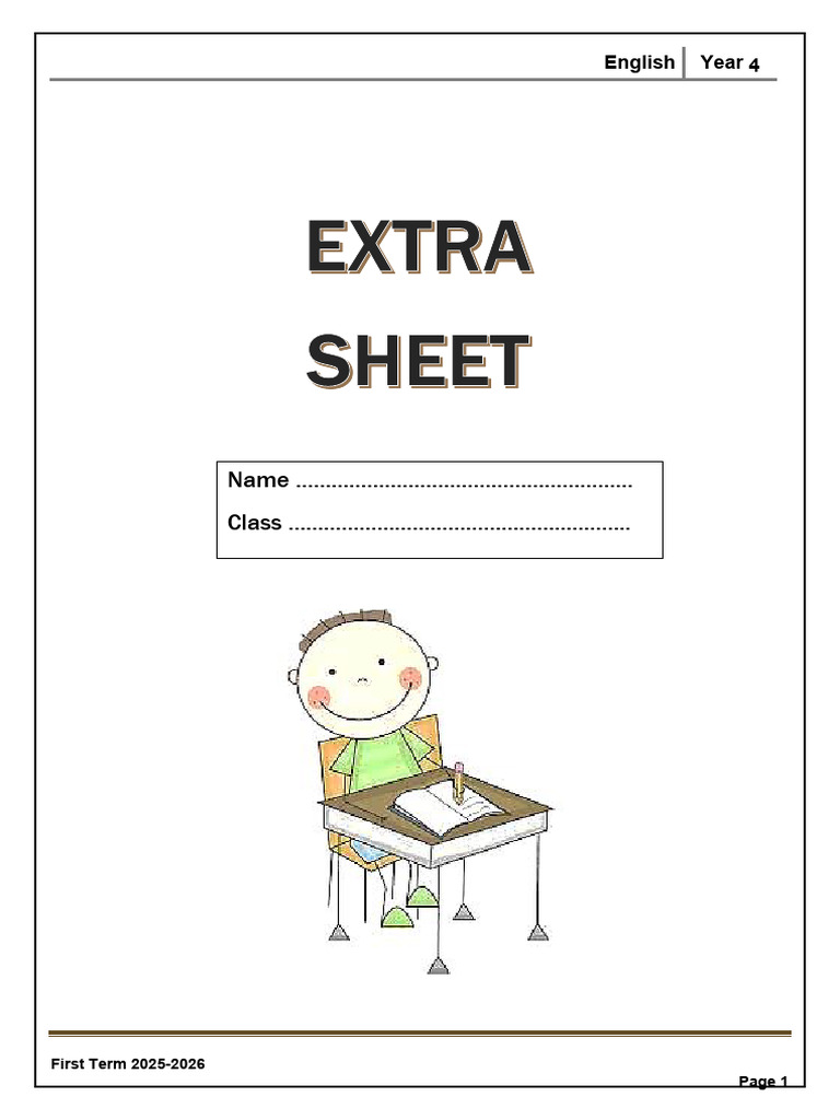 Show Not Tell Extra Sheets | PDF | Face