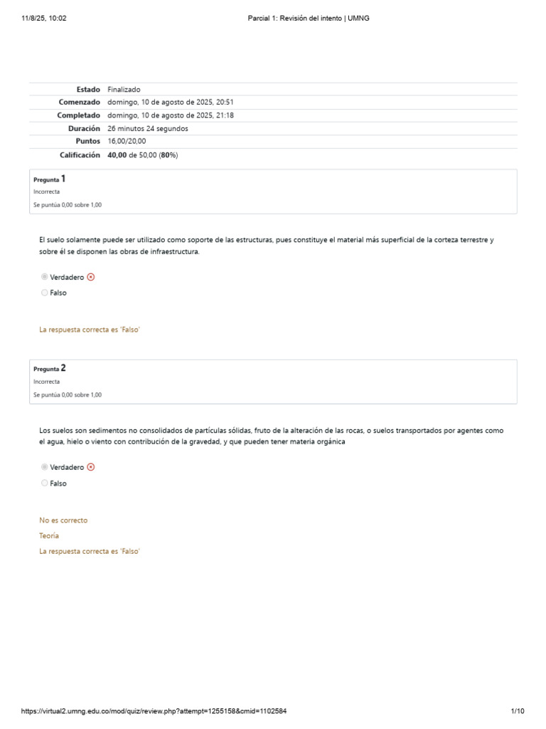 Parcial 1 - Revisión - Suelos | PDF | Roca (geología) | Suelo