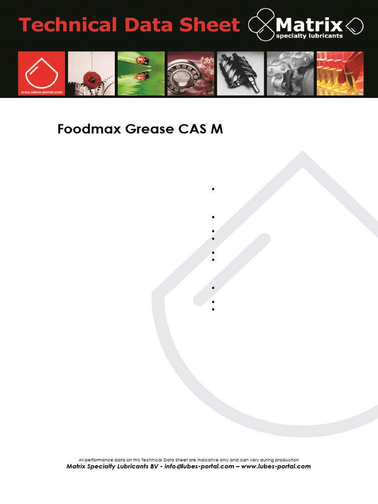 Foodmax Grease Cas M | PDF | Materiales | Química
