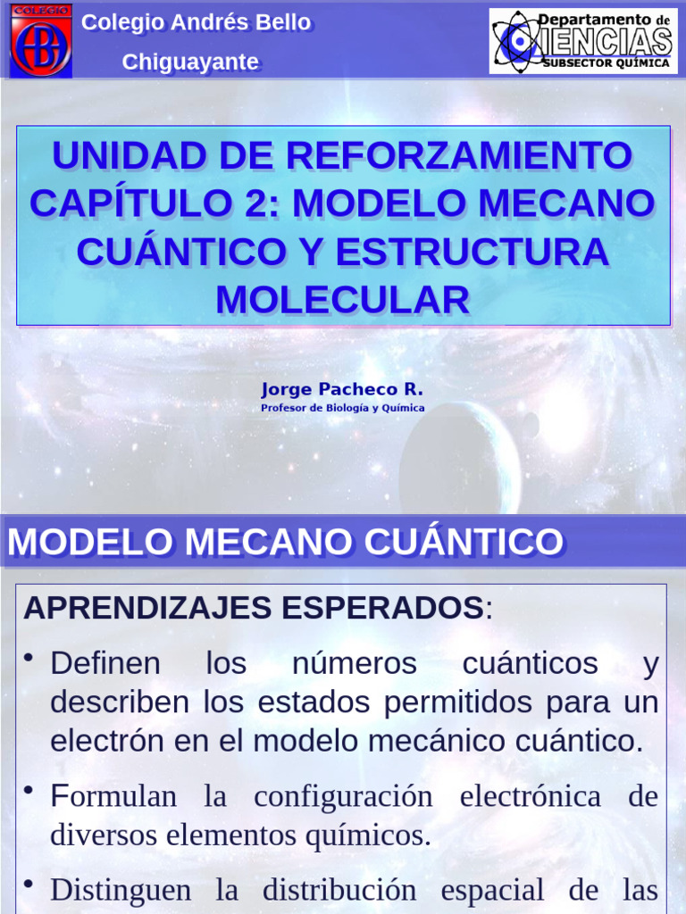 Modelo Mecanico Cuantico Aportaciones y Configuracion Electronica | PDF ...