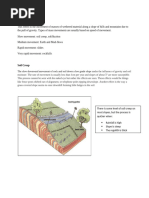 Classification of Mass Movement Types | PDF