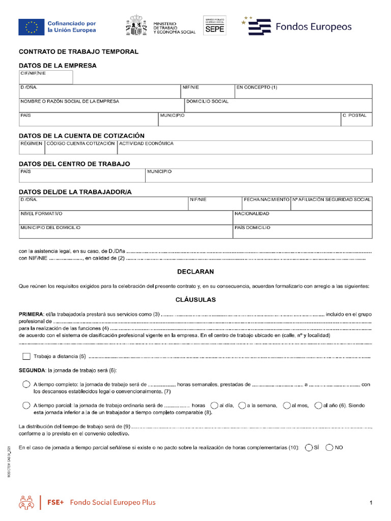 Contrato Legal | PDF | Derecho laboral