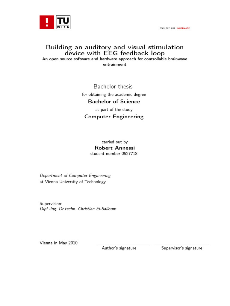 Annessi Building An AVSD With EEG Feedback | PDF ...