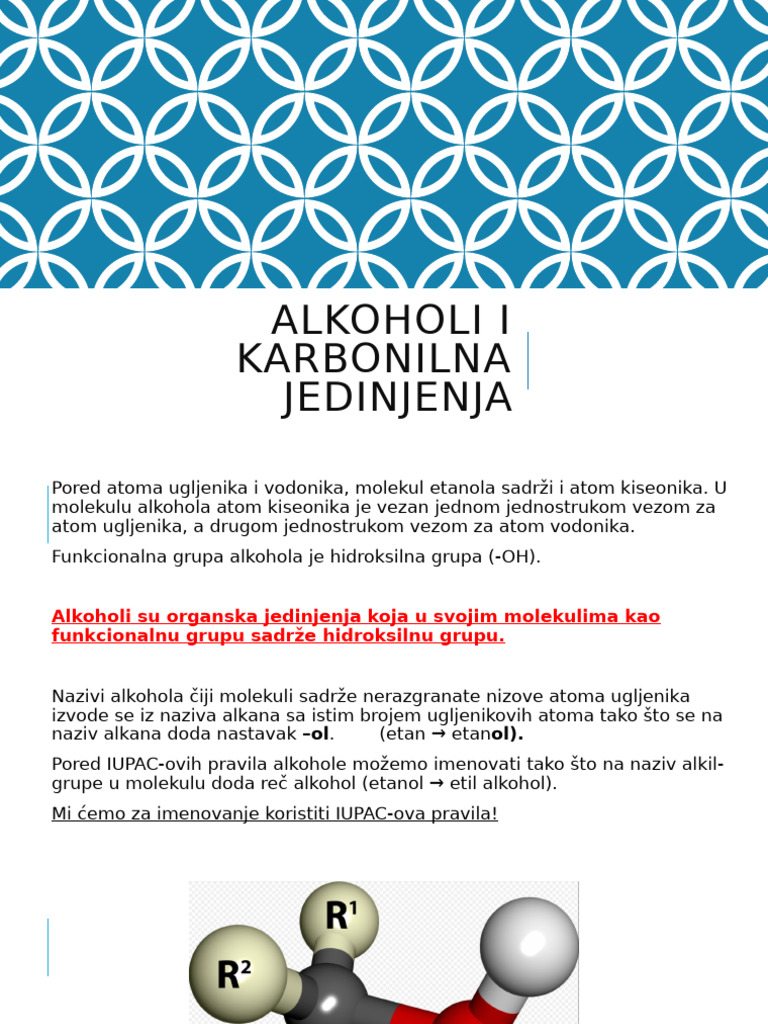 Alkoholi - Sažeto | PDF
