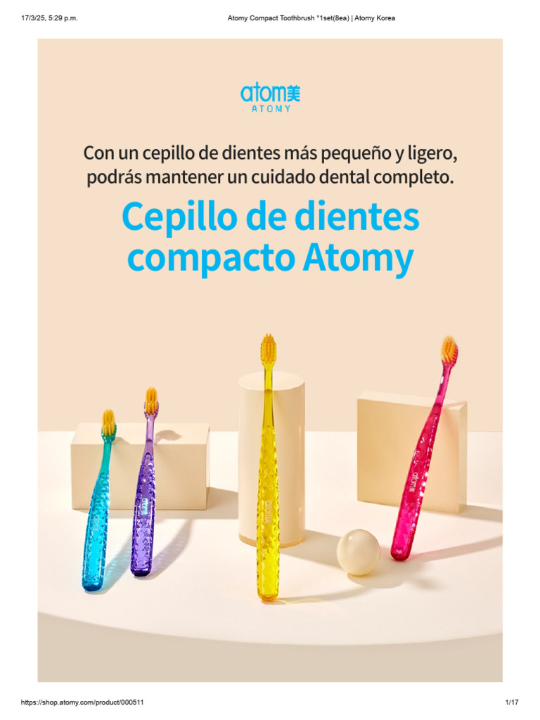 Atomy Compact Toothbrush - 1set (8ea) - Atomy Korea | PDF