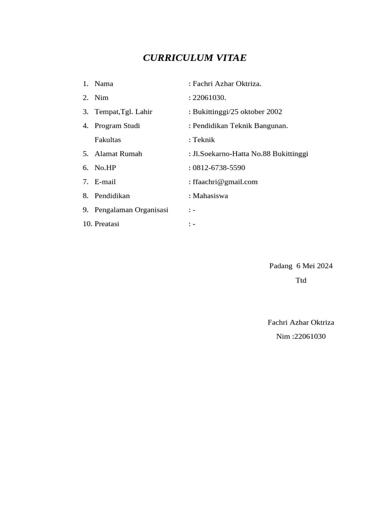 CV KKN | PDF