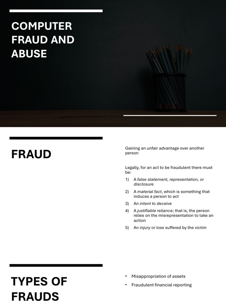 Understanding Computer Fraud Types | PDF | Fraud | Computer Security
