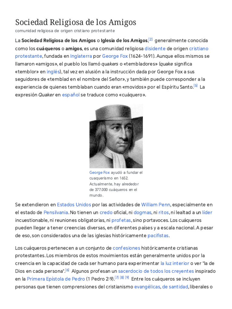 Sociedad Religiosa de Los Amigos - Wikipedia, La Enciclopedia Libre ...