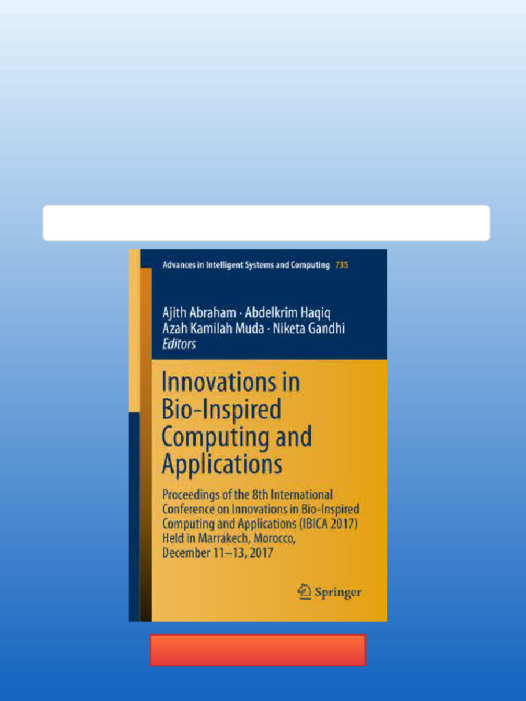 Innovations in Bio Inspired Computing and Applications Ajith Abraham Digital Download | PDF ...