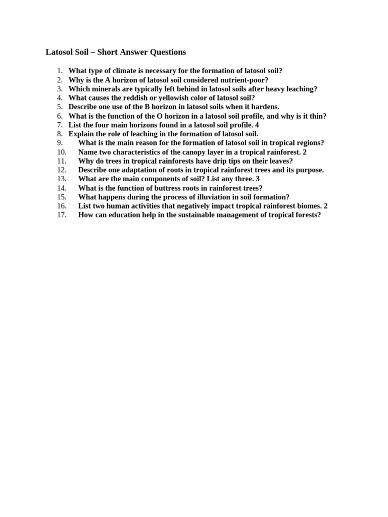 Understanding Latosol Soil Profiles | PDF