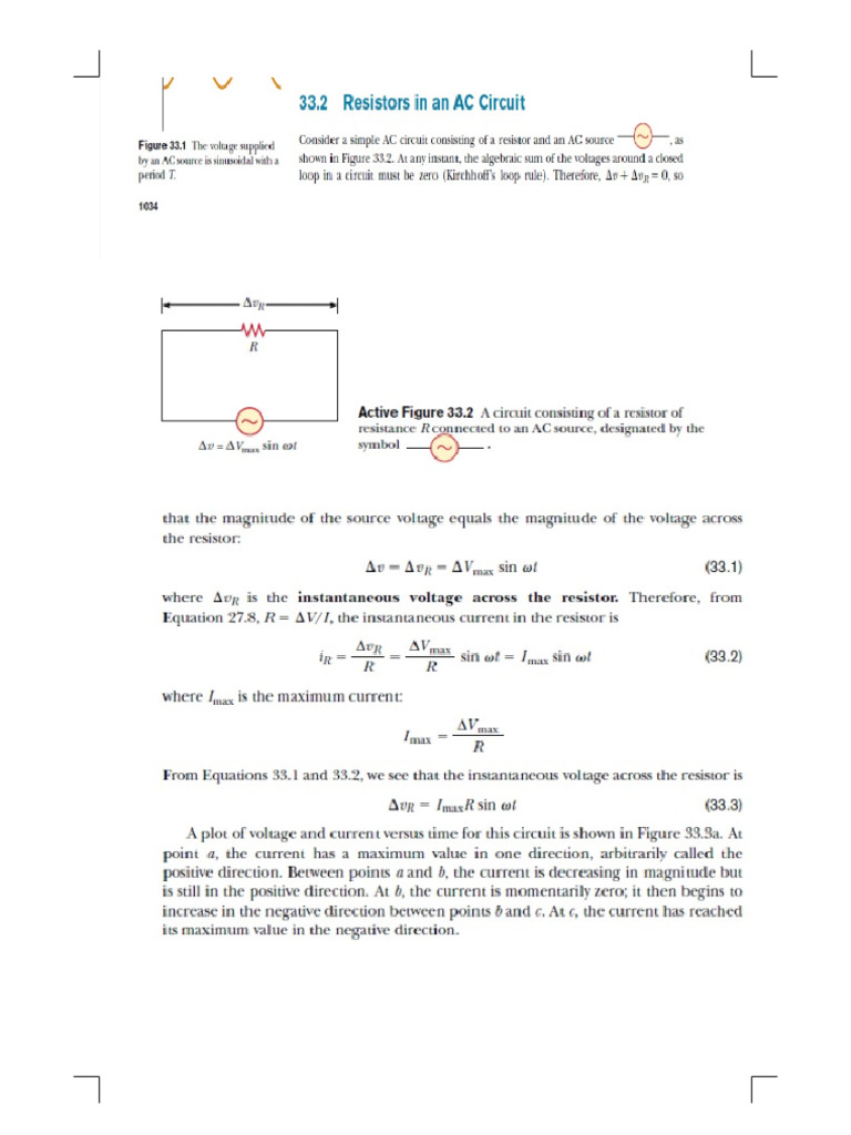 PHY 102 Resistors in AC Circuit - Phoenix | PDF