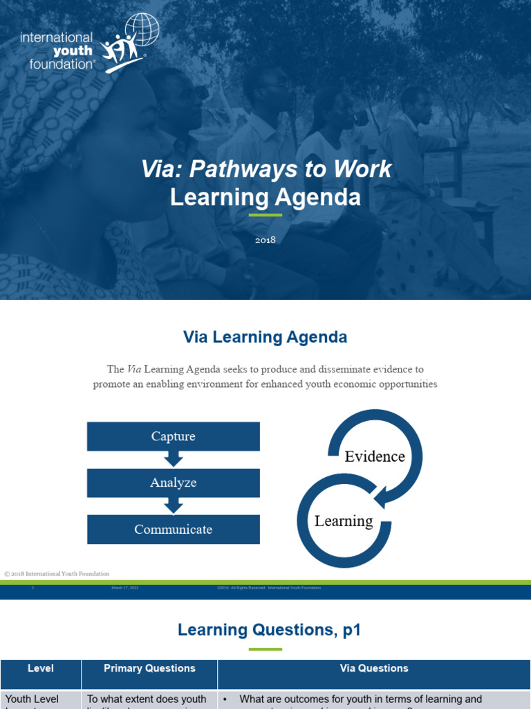 Youth Economic Opportunities Agenda | PDF | Evaluation | Vocational ...