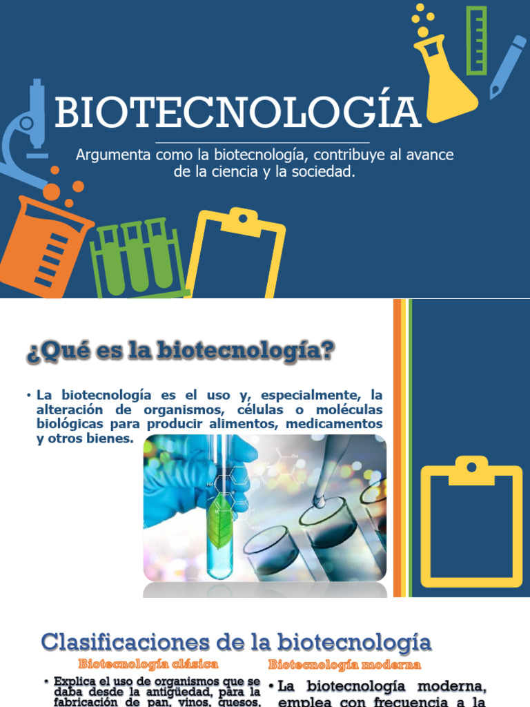 Biotecnología: Avances y Aplicaciones | PDF | Plásmido | Ingeniería ...