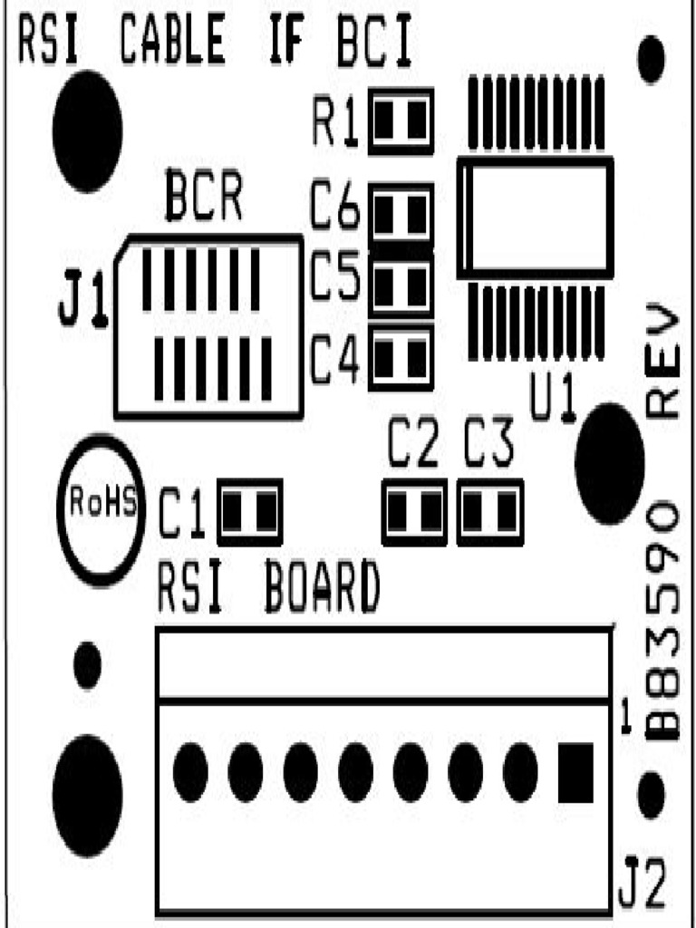 BCR Cable Interface PCB Line Drawing B83590 | PDF