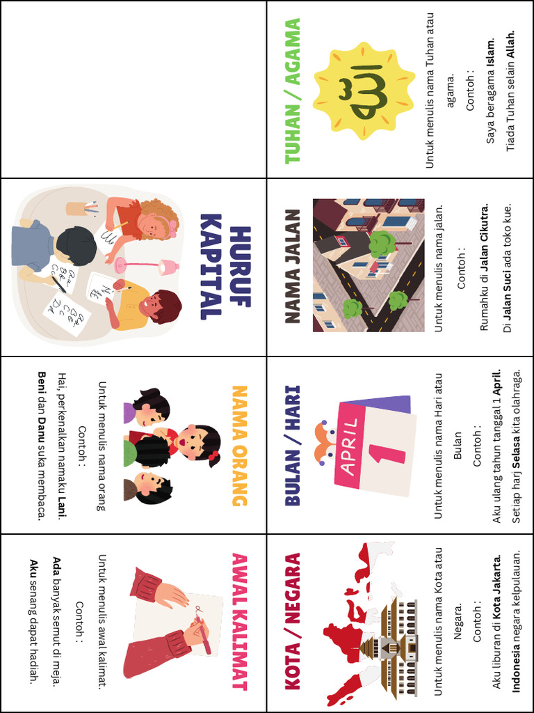 Minibook Huruf Kapital | PDF