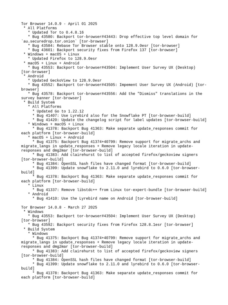 Change Log | PDF | Android (Operating System) | Mac Os