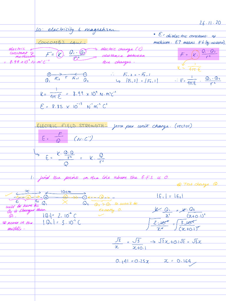 Unit 5 - ELECTRICITY - MAGNETISM | PDF