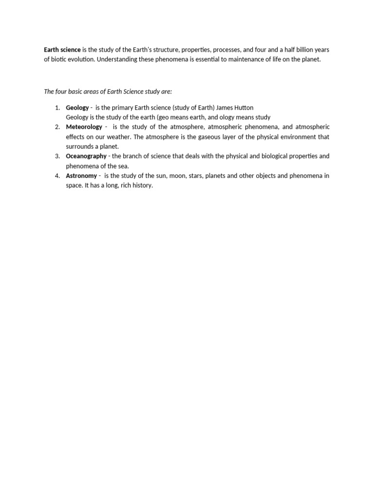 Earth Science | PDF