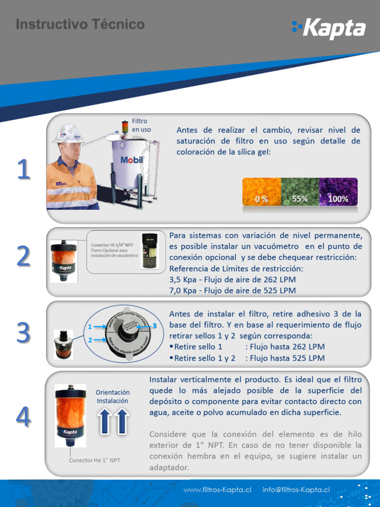 IT001 Instructivo Uso Filtros KDF (V07092022) | PDF | Filtración