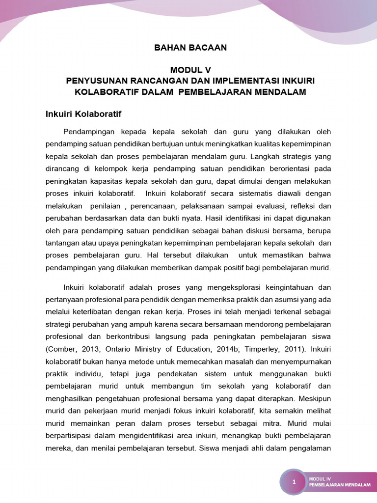 Modul 5 Bahan Bacaan Ps | PDF