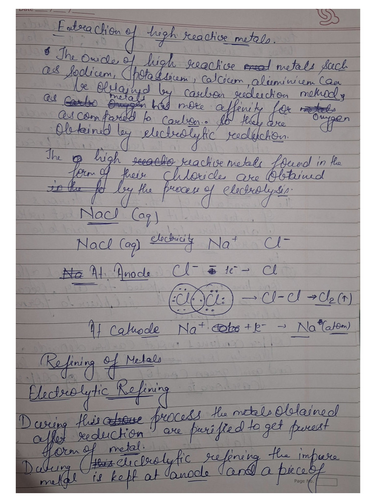 Metals and Non Metals Notes | PDF