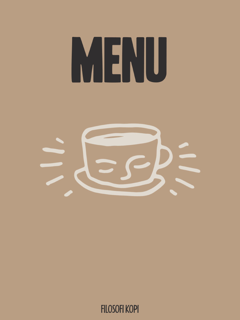 Filosofi Kopi Sarinah Menu | PDF