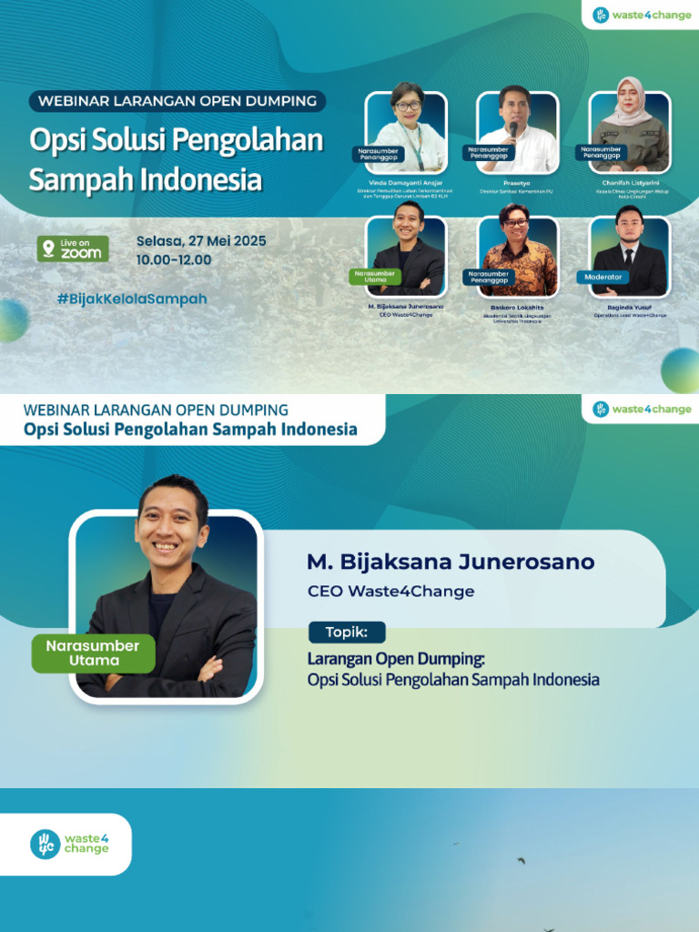 (Waste4Change) Materi Webinar Larangan Open Dumping - Opsi Solusi ...