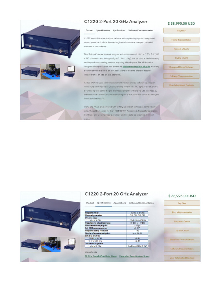 C1220 Vna | PDF