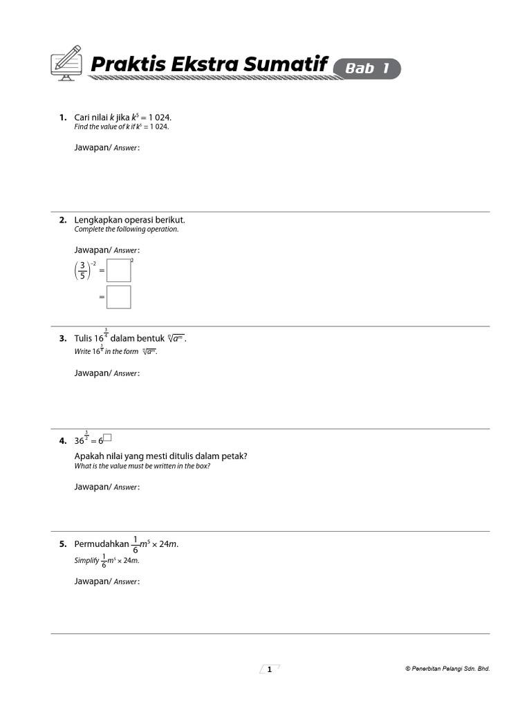 01 Praktis Ekstra Sumatif | PDF