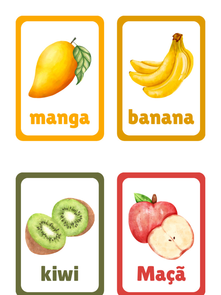 Fruits Flashcards in Watercolor Illustrative Style_20250612_142334_0000 ...