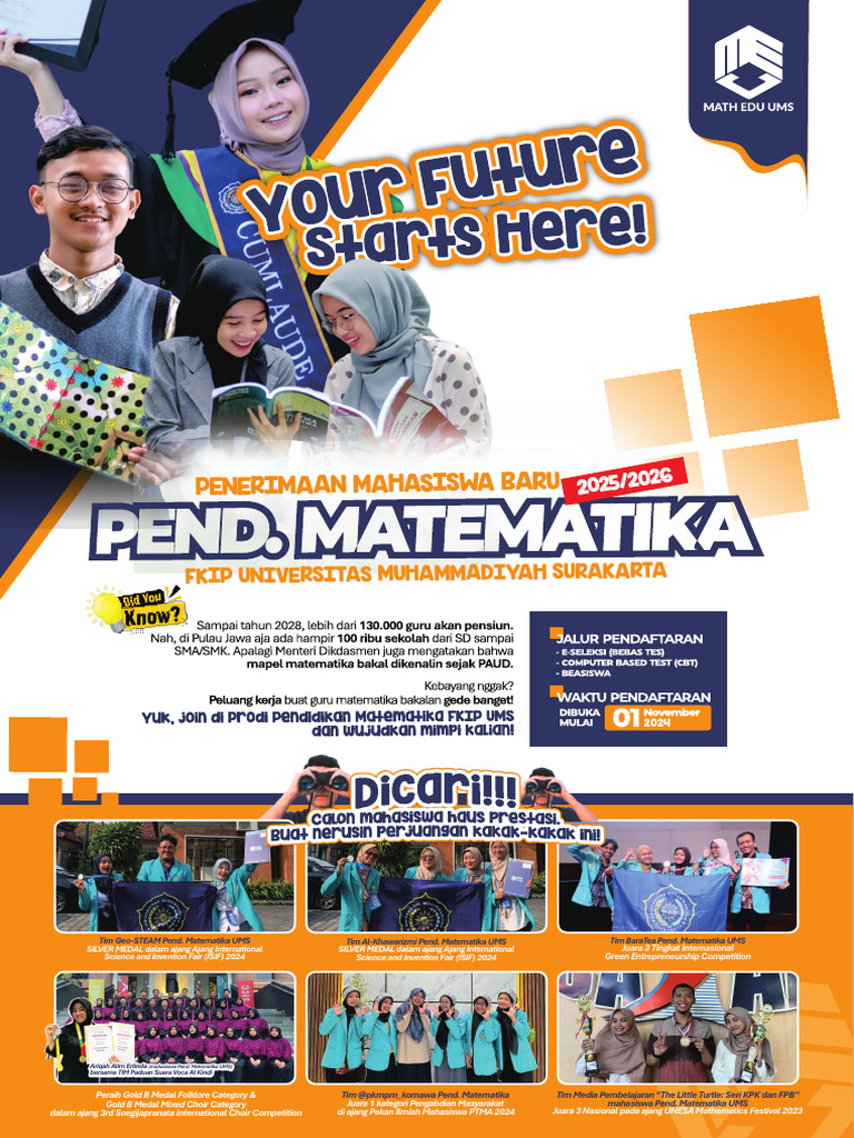 Penerimaan Mahasiswa Baru UMS 2025 | PDF