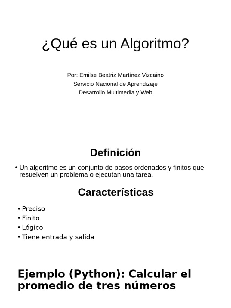 Que Es Un Algoritmo | PDF