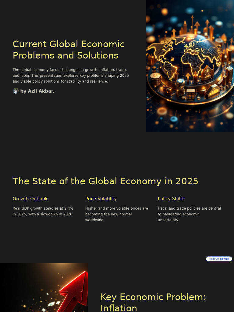 Current Global Economic Problems and Solutions | PDF | Inflation ...
