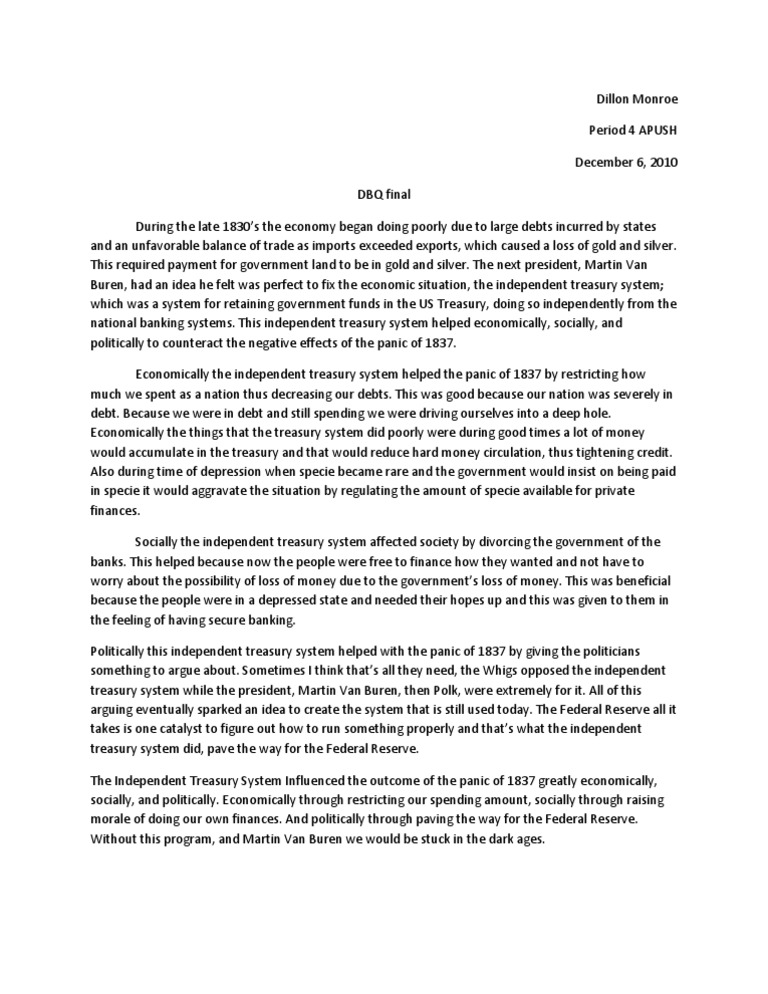 Impact of the Independent Treasury System | PDF | Independent Treasury ...
