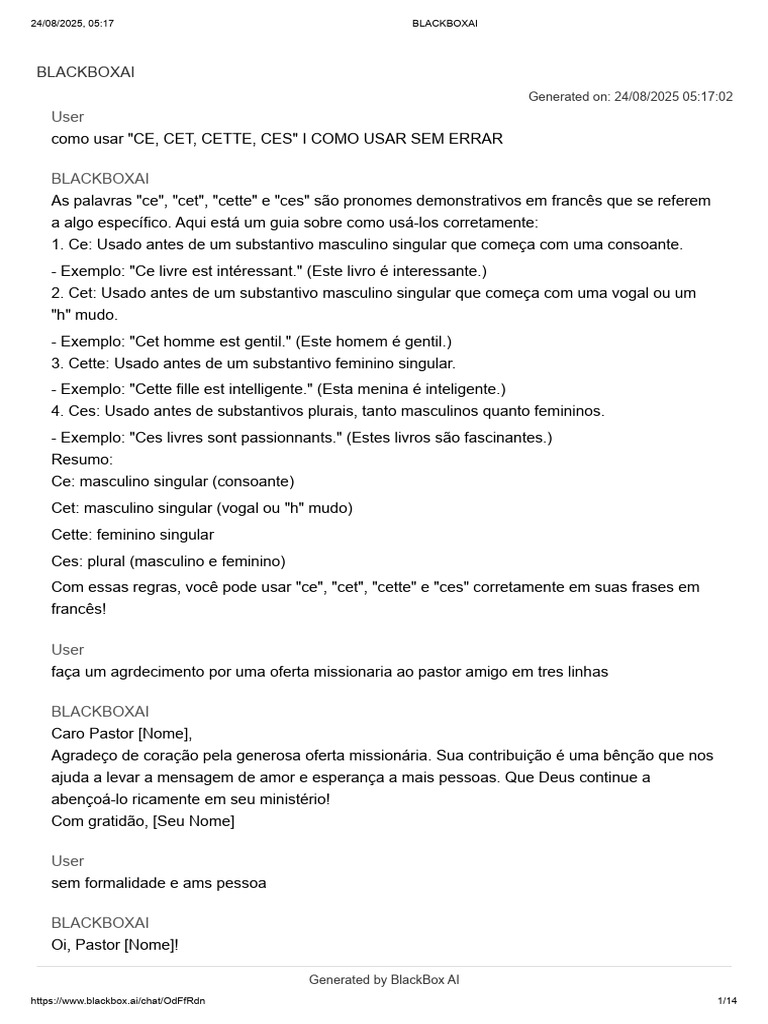 Como Usar - Ce, Cet, Cette, Ces - I Como Usar Sem Errar | PDF | Gramática | Tipologia linguística