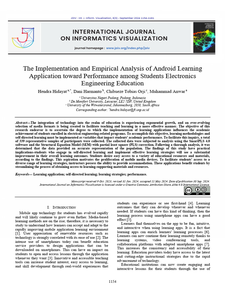 The Implementation and Empirical Analysis of Android Learning ...