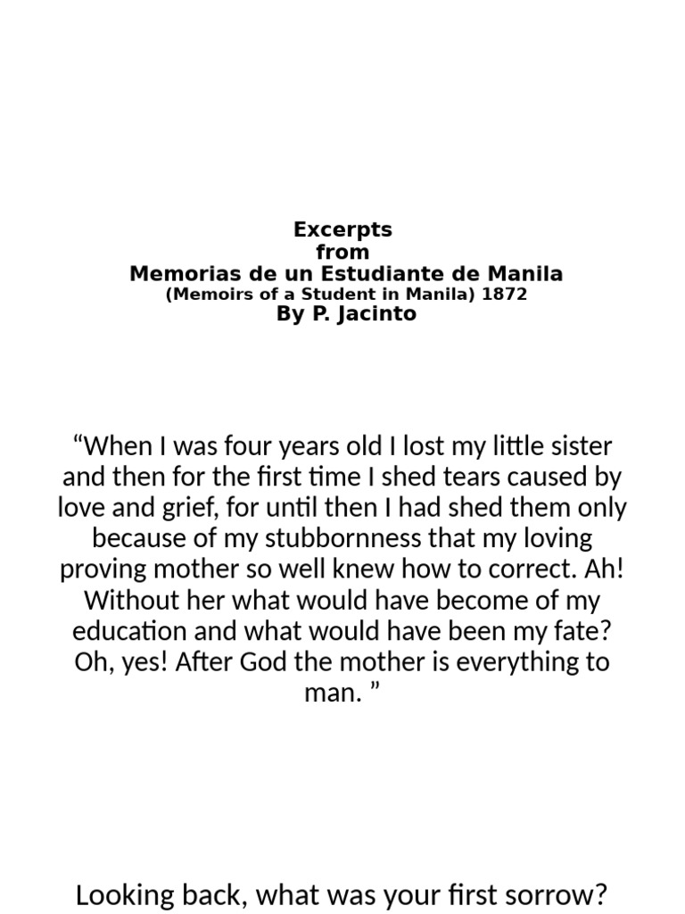 Excerpts (Module 2) Activity | PDF