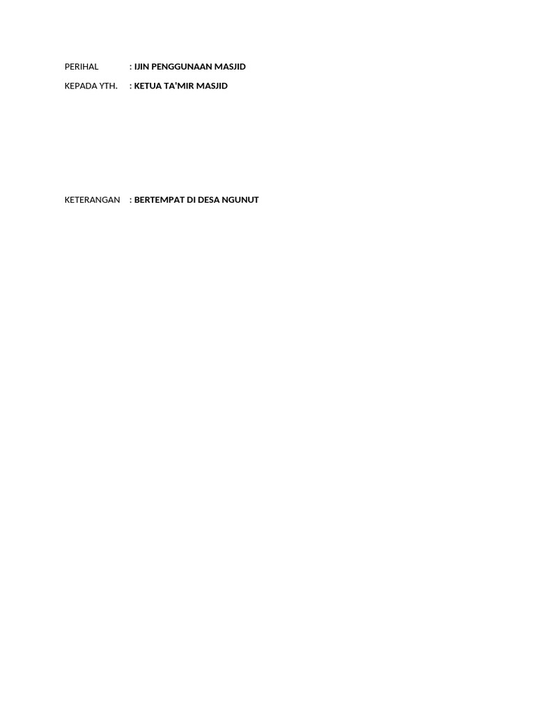Surat Permada | PDF