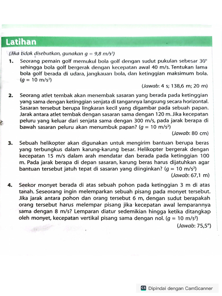 Latihan G Parabola, Bob | PDF