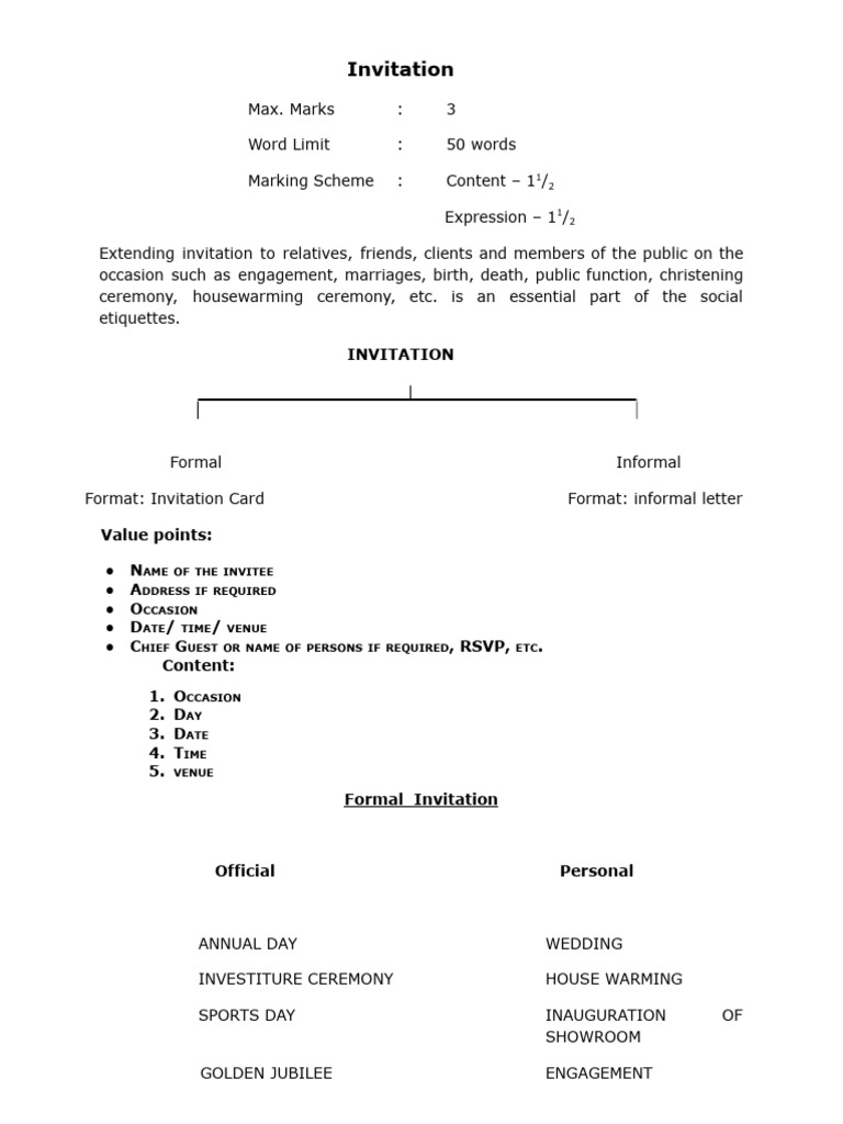 XII Invitation & Job Application | PDF