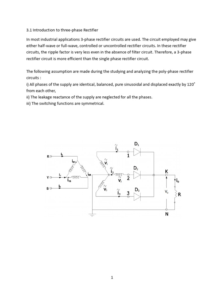Chap-3 Three Phase Rectifiers | PDF | Rectifier | Root Mean Square