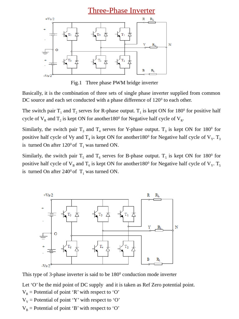 Three Phase Inverter | PDF | Power Inverter | Electric Power