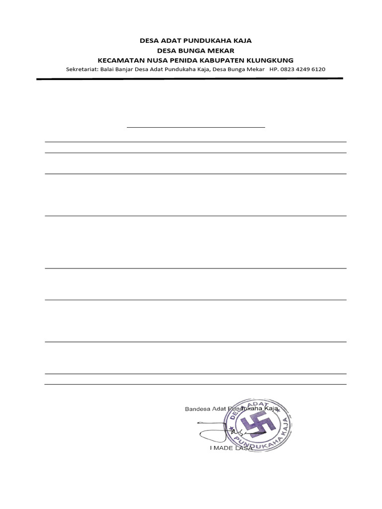 Surat Perjalanan Dinas STT | PDF