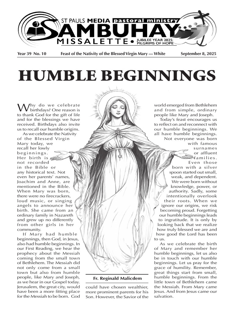 Celebrating Mary's Humble Nativity | PDF | Mary, Mother Of Jesus | Jesus