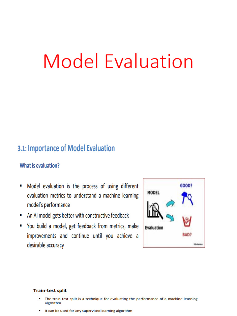 Model Evaluation | PDF