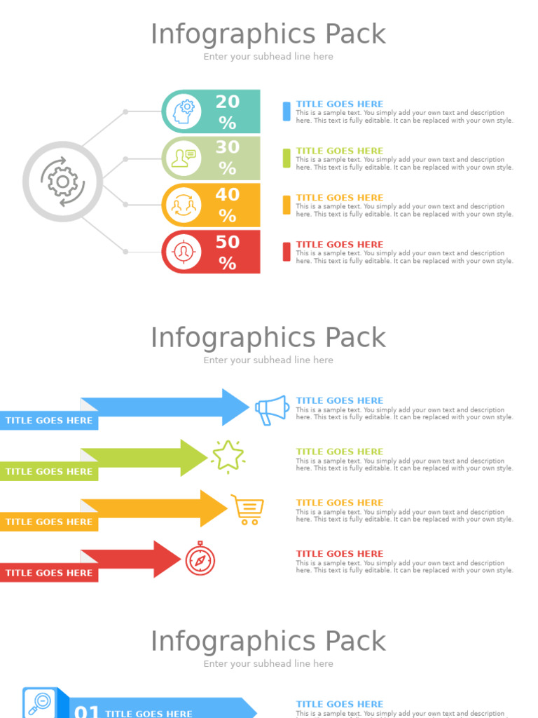 Infographics Pack for Customization | PDF