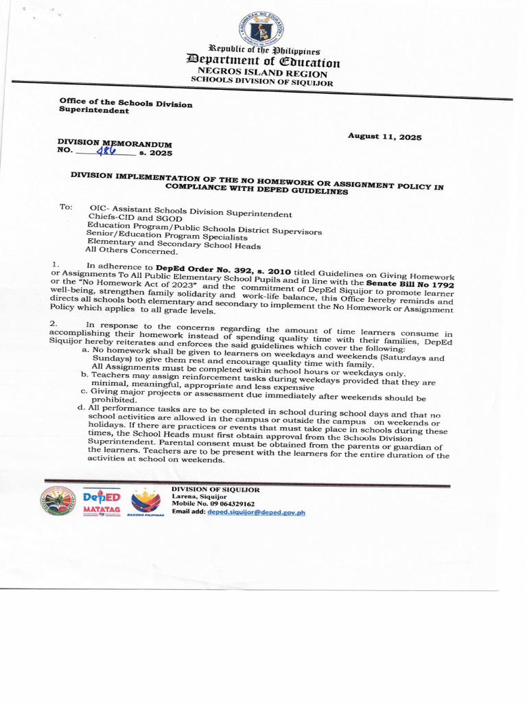 486 S. 2025 Implementation of No Assignment | PDF