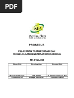 Sop Penggunaan Mobil Operasional | PDF