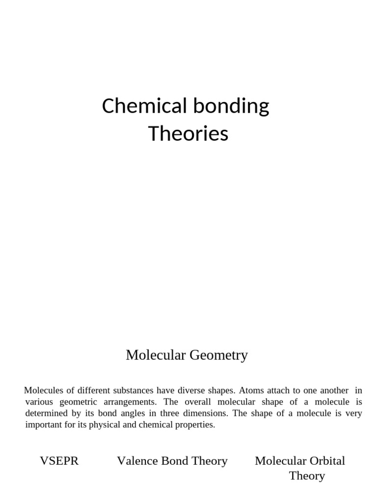 VSEPR and VBT of Complexes With Stabilisation | PDF | Coordination ...