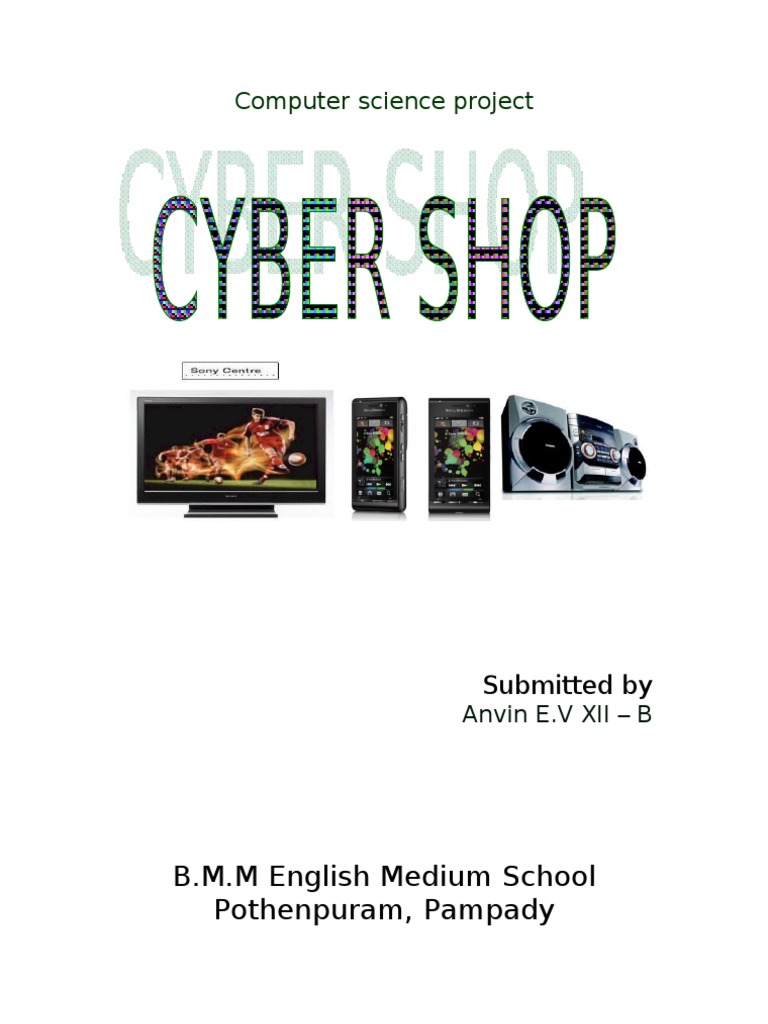 Computer Science Project by Anvin E.V | PDF